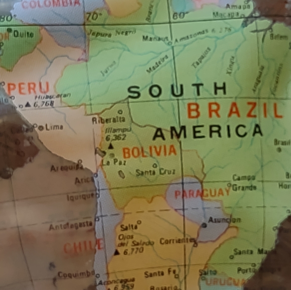 Vintage | Accents | Vintage World Map Blow Up Ball Unused New | Poshmark